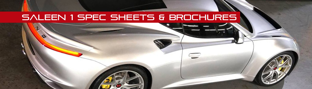 Saleen 1 Spec Sheets & Brochures | Saleen Owners and Enthusiasts Club ...